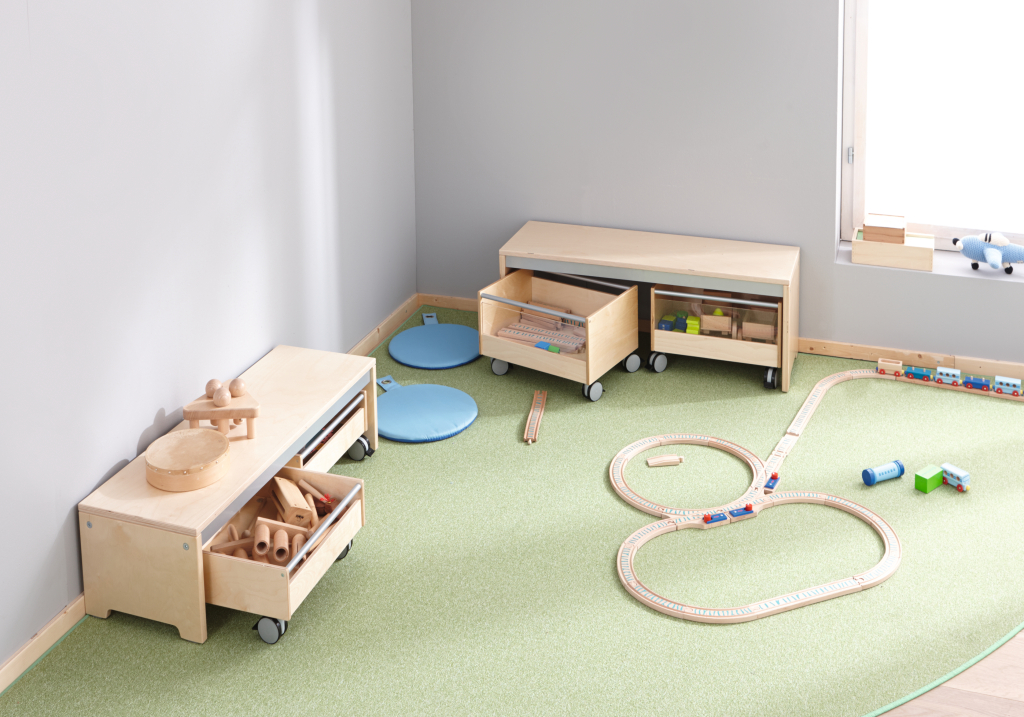 Rolbak voor onder Stapelbank H 35 cm - Plutar